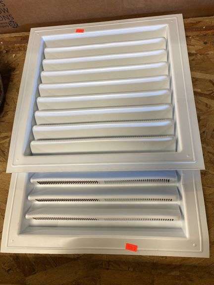 2 - Plastic Wall Louver Static Vent in White - Metzger Property ...
