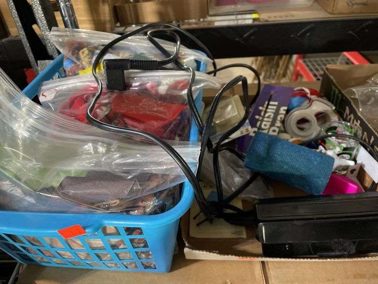 Fabric Assortment, Plastic container, Tape - Metzger Property Services, LLC