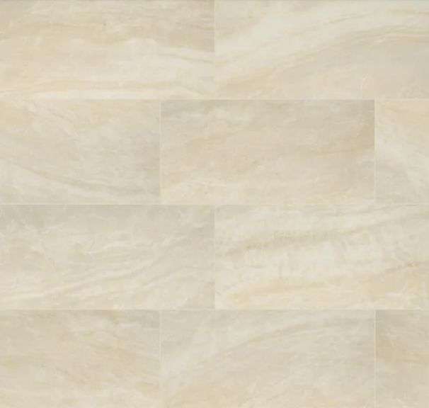 31 boxes- MSI Taj Mahal 24 in. x 48 in. Polished Porcelain Stone Look ...