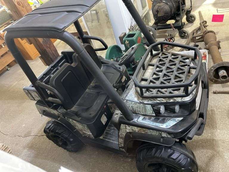 24V Dynacraft Real Tree Model UTV, battery 1 year old, charger, runs & drives - Metzger Property ...