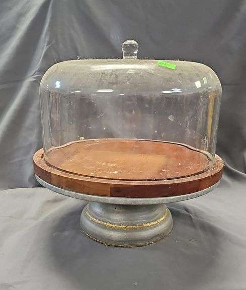Hearth & Hand with Magnolia Cake Stand with Dome Lid 12" Dia. - Metzger ...