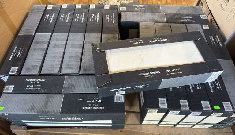 16 Premium ceramic wall tile 10x22” 14.8sq ft 10 pc per box - Metzger ...