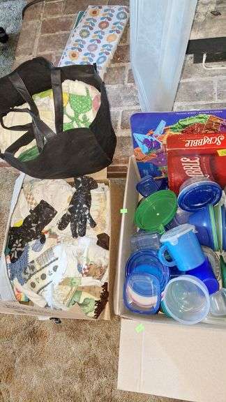 Kitchen towels and plastic containers - Metzger Property Services, LLC