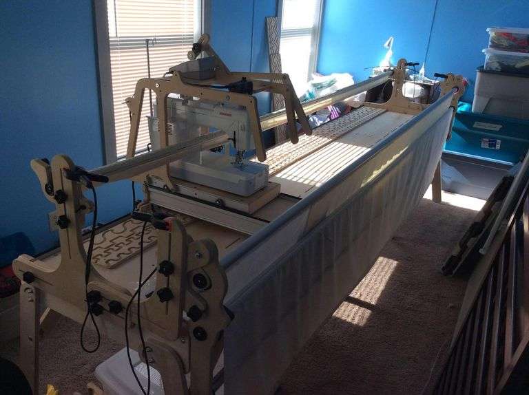 The GMQ Pro Home Machine Quilting System with sewing machine, w/ manual ...