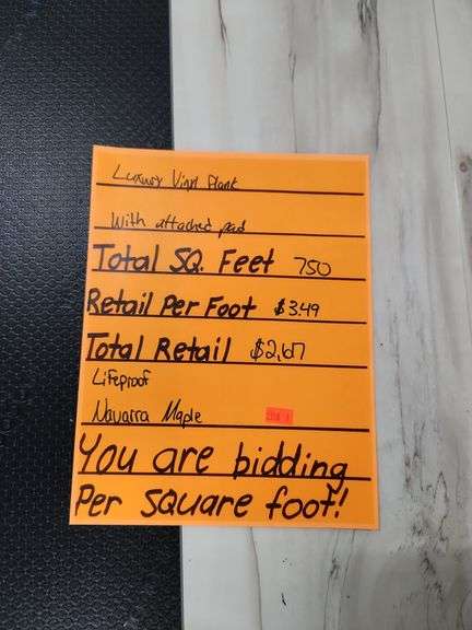 750 sq. Ft Lifeproof Navarra Maple 22 MIL x 8.7 in. W x 59 in. L ...