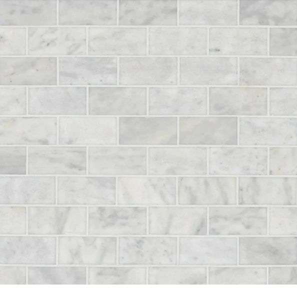 Greecian White 3 in. x 6 in. Polished Marble Floor and Wall Tile (1 sq ...