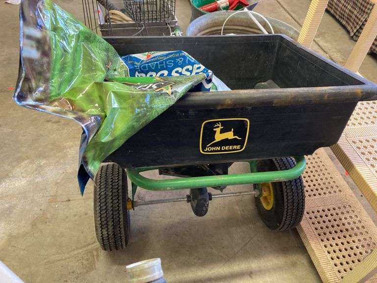 John Deere Seed Spreader and grass seed - Metzger Property Services, LLC