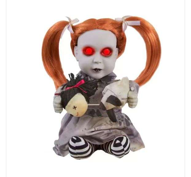 Home Accents Holiday Animated LED Child With Doll - Metzger Property ...