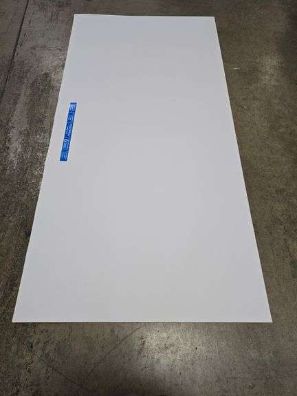 Plas-Tex Polywall 4' x 8' x .060" Bright White Waterproof Wall Panel ...