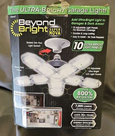 Beyond bright super nova the ultra bright garage light - Metzger ...