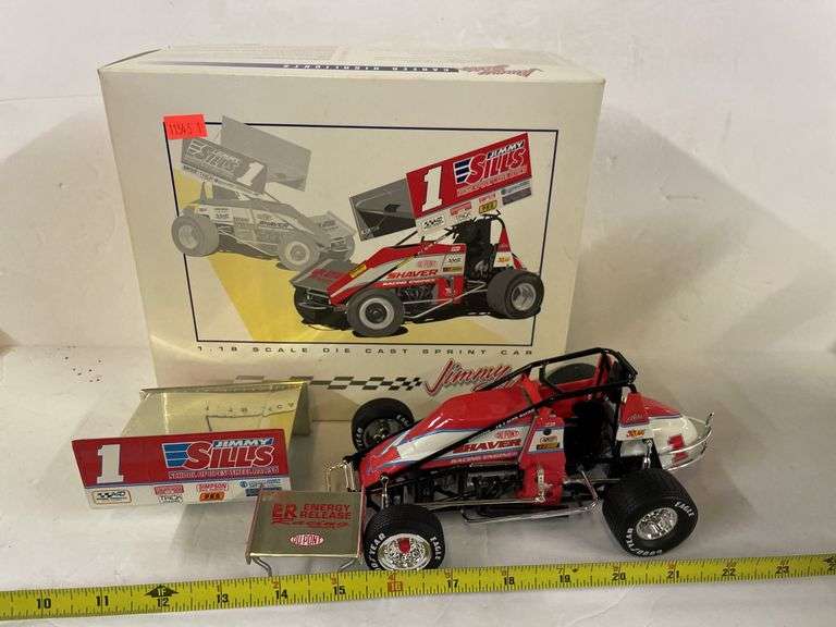 Jimmy Sills 1:18 scale model sprint car - Metzger Property Services, LLC