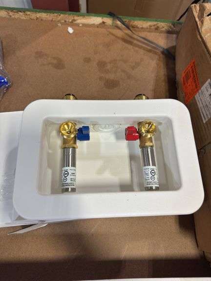 Dyconn 1/2 in. x 3/4 in. MHT Brass Washing Machine Outlet Box with ...