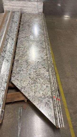 Hampton Bay 10 ft. Right Miter Laminate Countertop in Typhoon Ice with ...