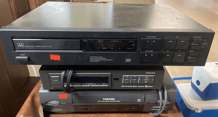 ADC Compact Disc Player Model: 16/2R, Drake Earth Station Receiver ...