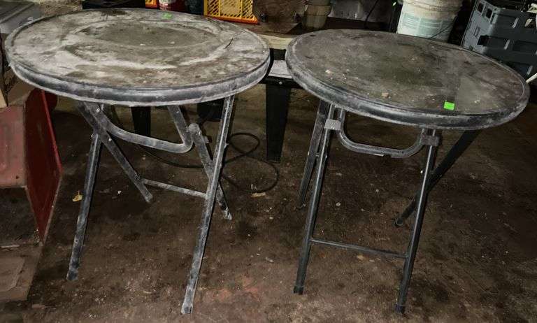 2 Patio folding side table 14x18 - Metzger Property Services, LLC