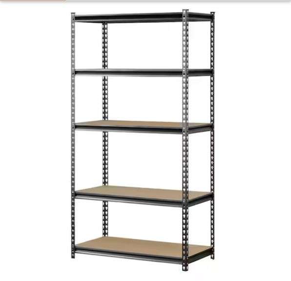 Muscle Rack 5-Tier Boltless Steel Garage Storage Shelving Unit in ...