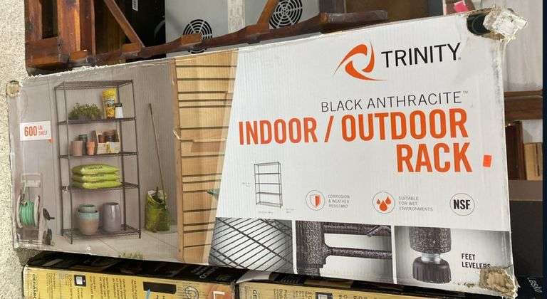 Trinity Black indoor/outdoor rack 48”x18”x72” - Metzger Property ...