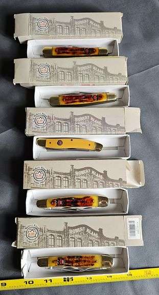 5 Robert Klaas 4 Blade Pocket Knives in Boxes - Metzger Property ...