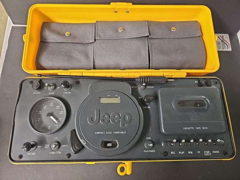 TeleMania Jeep Water Resistant Portable Stereo System CD/AM-FM Radio ...