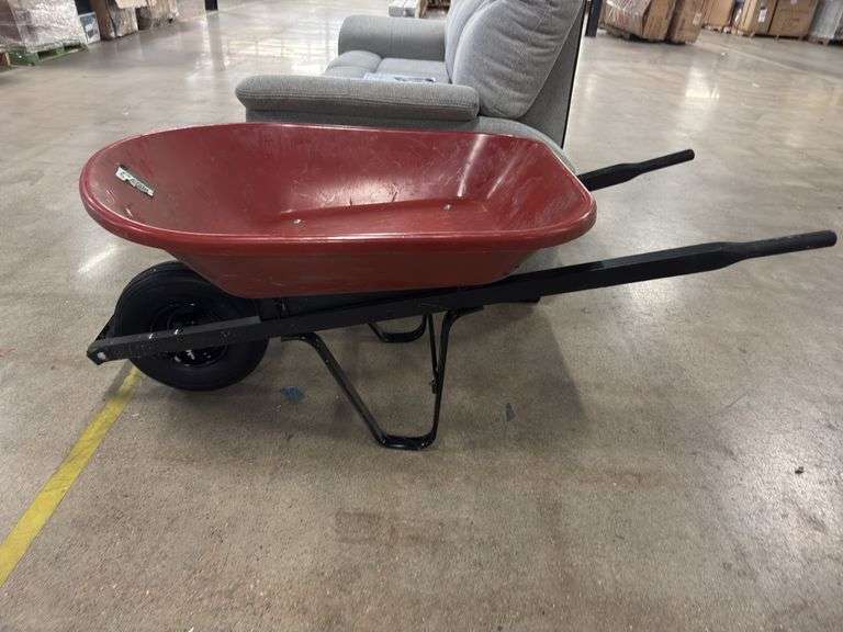 True Temper 4 cu. ft. Poly Wheelbarrow has scrapes and scuffs - Metzger ...