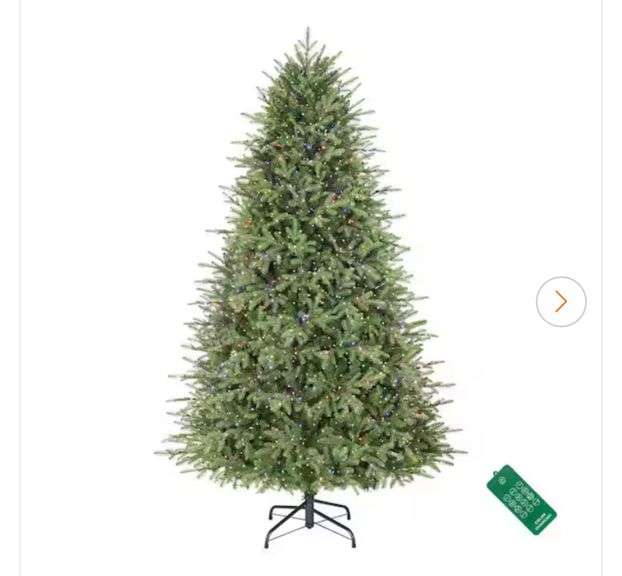 Home Decorators Collection 7.5 ft. Pre-Lit LED Grand Duchess Twinkling ...