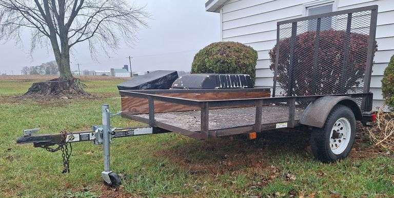 5'x8' Expanded Metal utility trailer with drop down ramp gate - NO ...
