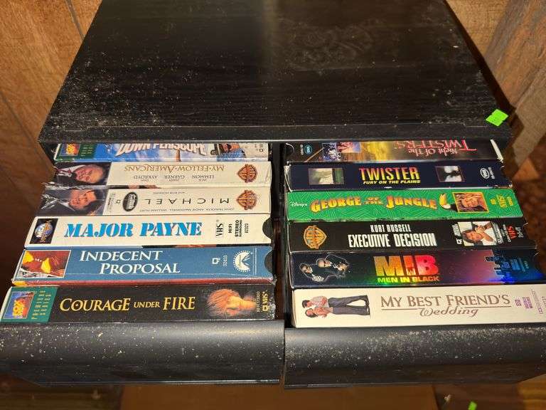 5 VHS drawers with VHS movies - Metzger Property Services, LLC