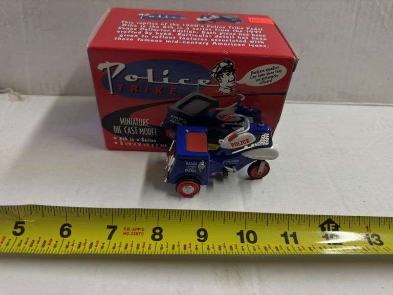 1997 Police Trike Mini Die Cast Model - Metzger Property Services, LLC