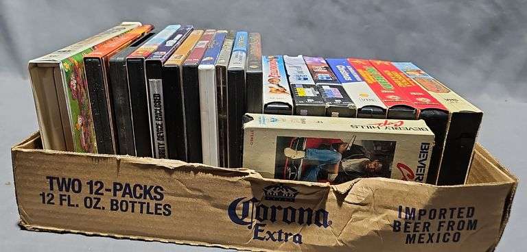 VHS Tape & DVD Assortment Inc. The Lion King, Finding Nemo, Happily Ever After, Dreamer ...