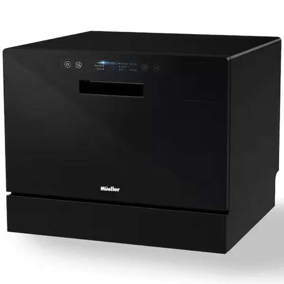 21 in. Professional Digital Portable Countertop Dishwasher with 6 Place ...