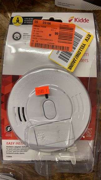 Firex Hardwired Smoke Detector with Ionization Sensor and Adapters ...