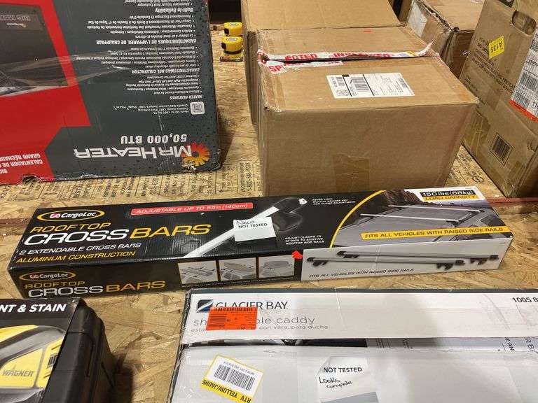 Cargoloc Rooftop Cross Bars 150lbs Load Capacity - Metzger Property ...