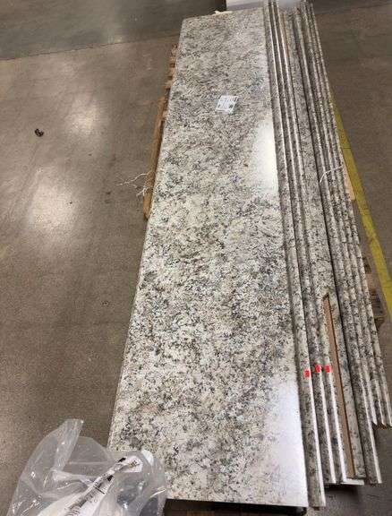 Hampton Bay 10 ft. Straight Laminate Countertop in Textured Typhoon Ice ...