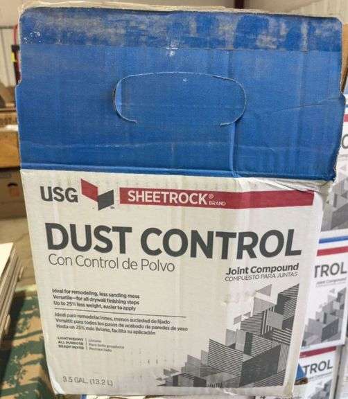 USG Sheetrock Brand 3.5 gal. Dust Control Ready-Mixed Joint Compound ...
