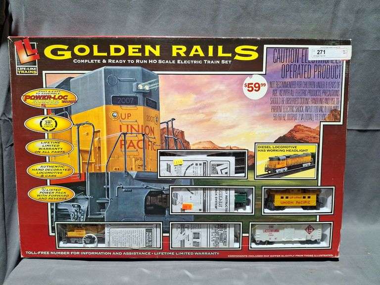 Golden Rails Complete and Ready to Run Ho Scale Electric Train Set ...
