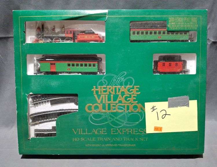 The Heritage Village Collection “Village Express” Ho Scale Train and ...