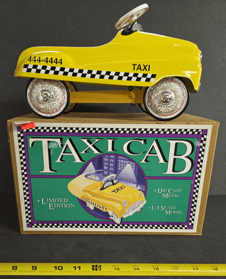 Taxi Cab Model Die-cast Metal 1:3 Scale - Metzger Property Services, LLC