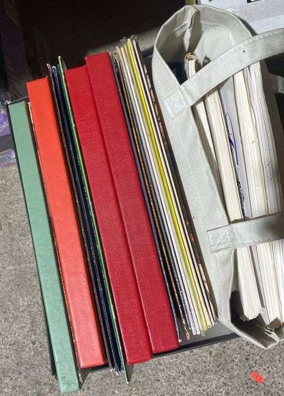 Record assortment includes wound up opera, His tones, favorite appliqué ...