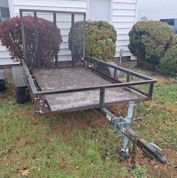 5'x8' Expanded Metal utility trailer with drop down ramp gate - NO ...