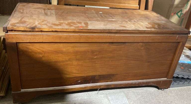 Wood chest 48”x23”x23” - Metzger Property Services, LLC