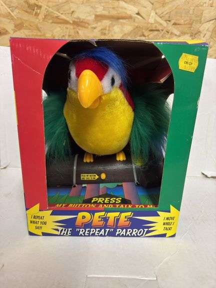 Pete the "Repeat" Parrot Toy - Metzger Property Services, LLC