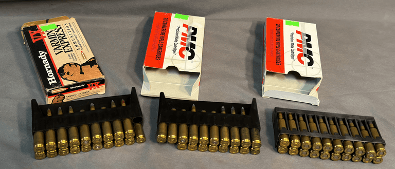 PMC 22-250 rem 55gr, psp 40 rounds, Hornaday 55gr 6 rounds, 11 castings ...