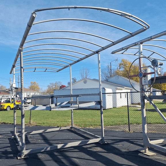 Shore Station canopy frame no vinyl Stubblefield lift - Metzger ...