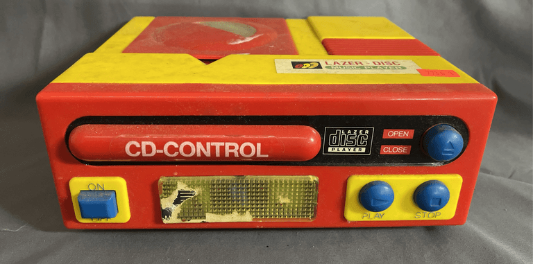 Toy Kids Laser Disc Music Player Battery Operated 3 CD Songs - Metzger ...