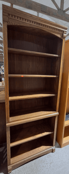 Wood Book Shelf 29.5" x 12" x 76" - Metzger Property Services, LLC