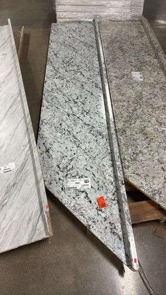 Hampton Bay 10 ft. Right Miter Laminate Countertop in Typhoon Ice with ...