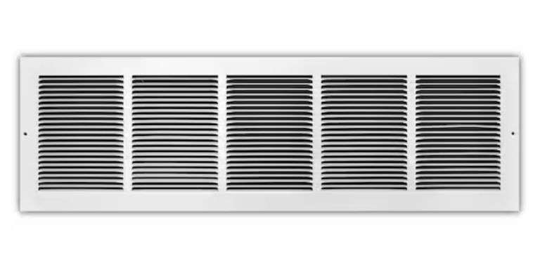 Everbilt 30 in. x 8 in. 1-Way Steel Baseboard Return Air Grille in ...