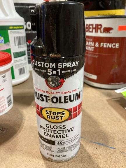 Rust-Oleum Black Gloss Spray Paint 12 oz - Metzger Property Services, LLC