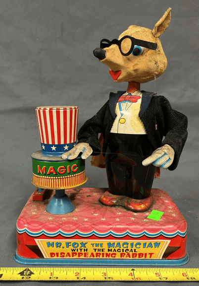 Mr. Fox the magician with disappearing rabbit battery operated toy ...