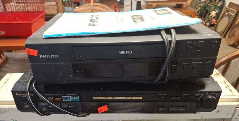 Philco VHS Player, Panasonic DVD Player - Metzger Property Services, LLC